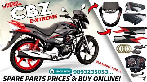 Hero Honda Cbz Xtreme Old Model ♦️ Spare Parts Price List