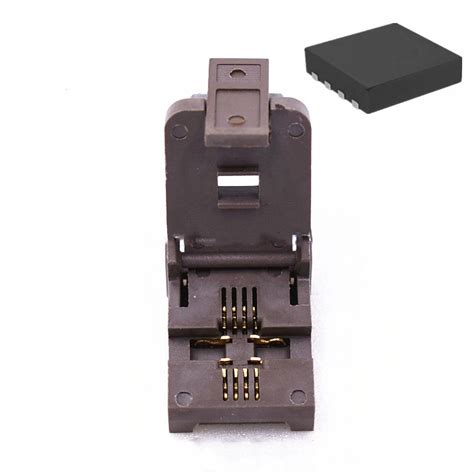 Qfn Dfn Wson Programming Socket Pin Pitch Mm Ic Body Size Mm Clamshell Test Socket