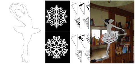 Балет на окне или Вырезаем интересные снежинки