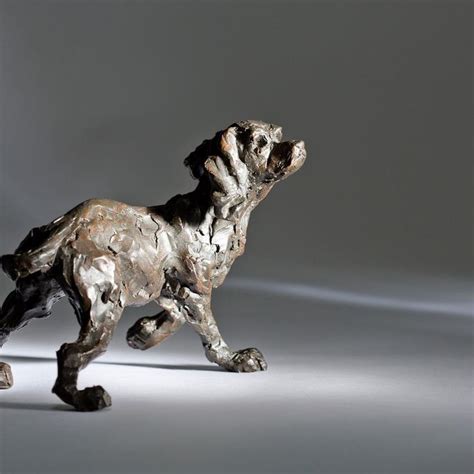 Sculpture Of A Working Cocker Dog