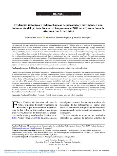 De Souza Et Al 2019 Pdf Hueso Elementos Químicos