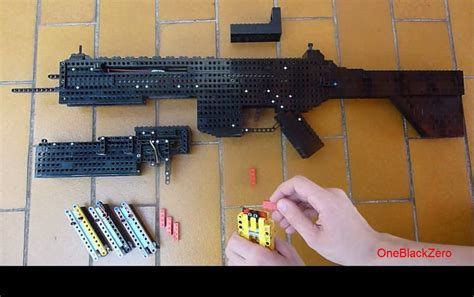 Lego FN Scar-h with attachments + m203 Instruction - YouTube