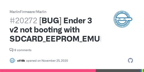 Bug Ender 3 V2 Not Booting With Sdcardeepromemulation · Issue
