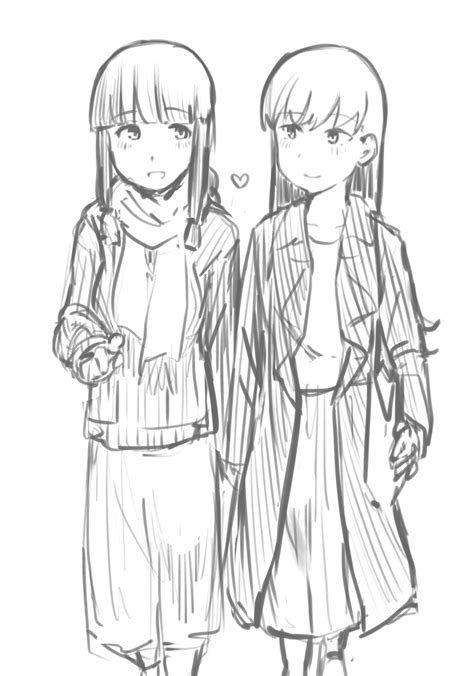 Kitakami And Ooi Kantai Collection Drawn By Me Ma Danbooru