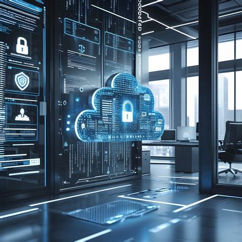 Illustration Depicting Strategies For Safeguarding Data Stored In The