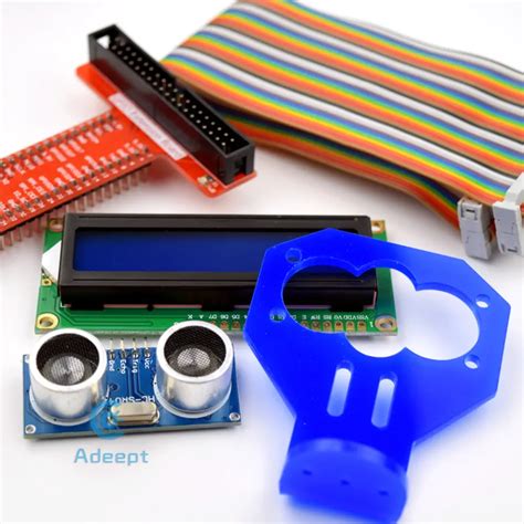 raspberry pi compatible adeept ultrasonic distance sensor starter kit makerflint