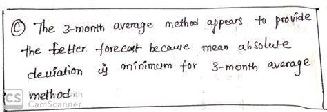 Use The Naïve Method Of Forecasting Prepare Tables And Calculate