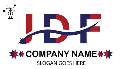 Premium Vector Jdf Letter Logo