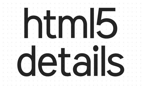 what is the role of the html5 details tag introduction to the use of tag with usage examples