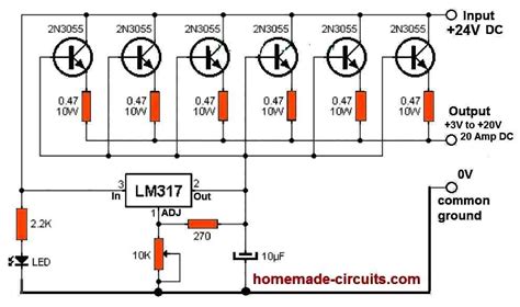 Lm317 With Outboard Current Boost Circuit Artofit