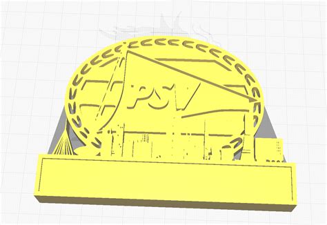 Stl File Psv Eindehoven Met Skyline・3d Print Object To Download・cults