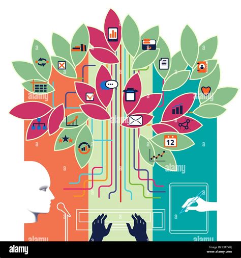 Voice Text Manual Data Input Concept Illustration Stock Vector Image