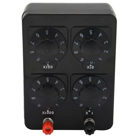 Deliqiba Variable Decade Resistor 0 9999 Ohm Simple Resistance Box