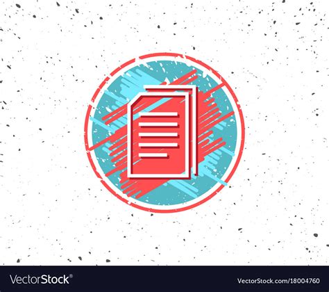 Copy Documents Line Icon File Sign Royalty Free Vector Image