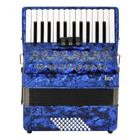 Irin 26 Key 48 Bass Accordion Three Rows Spring Level Playing Accordion Keyboard Sale Banggood