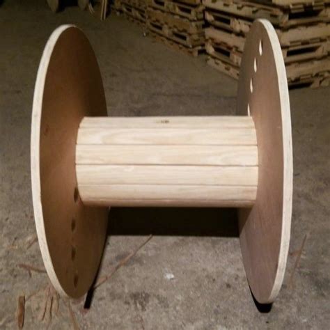 Wooden Plywood Cable Drum Spiral Design Empty Cable Drum