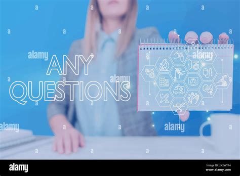 Writing Displaying Text Any Questions Business Approach Clueless Blank Face Inquiry Disputes