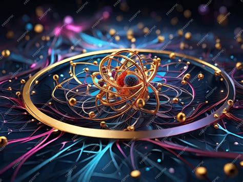 Premium Ai Image Depict A Universe Of Abstract Quantum Particles And