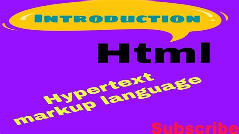 1 Introduction To Html Begineers To Advance Html Course Define Html Youtube