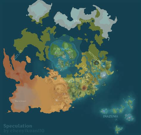 Genshin Map Inspired By The Seven Church Of The Apocalypse Theory