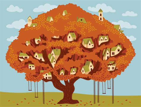 Dribbble Treetown By Michele Rosenthal