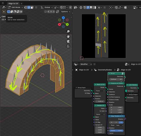 Geometry Nodes Align Rotation To UV Blender Stack Exchange