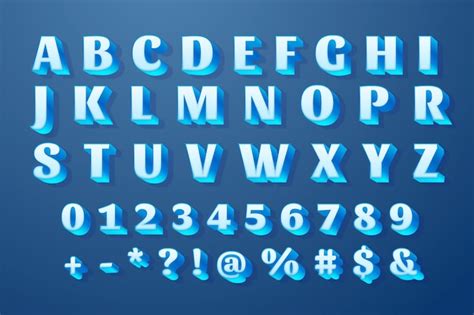 Free Vector Gradient 3d Numbers Element