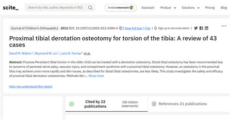 Proximal Tibial Derotation Osteotomy For Torsion Of The Tibia A Review Of 43 Cases