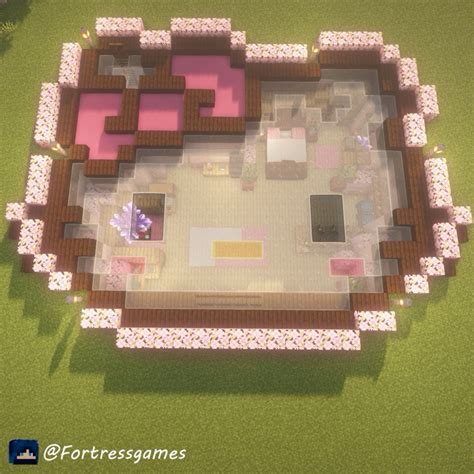 Hello Kitty Underground Base Cool Minecraft Creations Minecraft