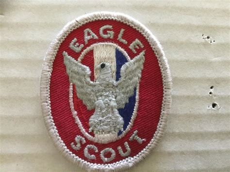 Eagle Scout Border Looks More White Lt Grey 1980s Insignia Rank Patch Sale Se 2000001508