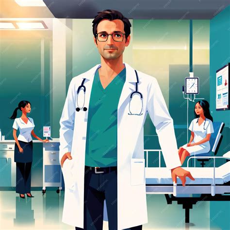 Premium Photo Medical Doctor In Medical Coat Standing In Hospital