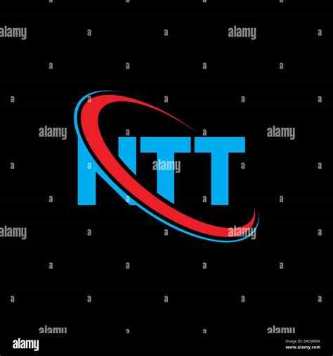 NTT Logo NTT Letter NTT Letter Logo Design Initials NTT Logo Linked With Circle And Uppercase