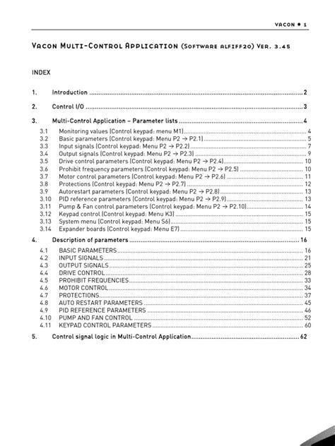 Vacon Nxl Manual Pdf Parameter Computer Programming Relay