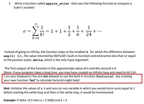 solved write a function called approx euler that uses the