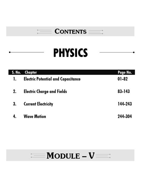 Physics Module 5 Pdf Capacitor Electrostatics