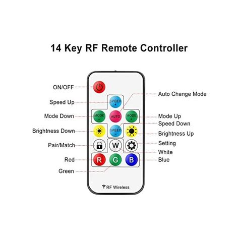 14 Key Sp103e Mini Rf Remote Controller Code A7 Furniture And Home