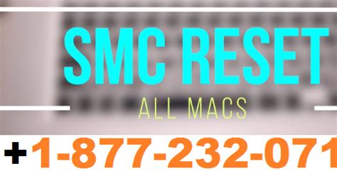How To Reset The SMC System Management Controller On A Mac