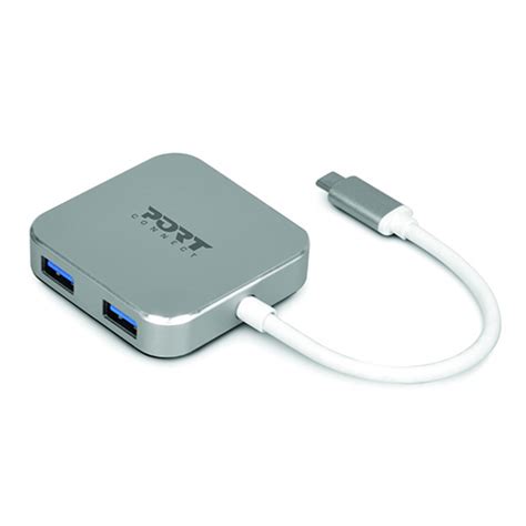 PORT Hub Type C To X USB Grey LUCKY STAR INDIA