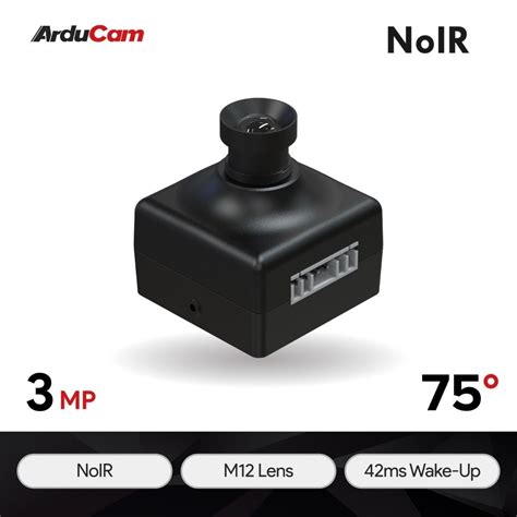 Mega 3mp Spi Camera Module With M12 Lens Noir For Any Microcontroller Arduino Raspberry Pi