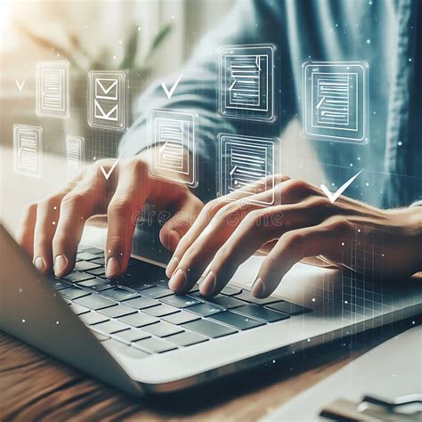 Streamline Tasks With Documents Featuring Checkbox Lists Stock Illustration Illustration Of