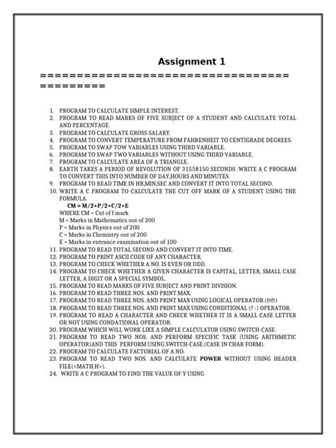 C Program Assignment 1 Pdf String Computer Science Pointer