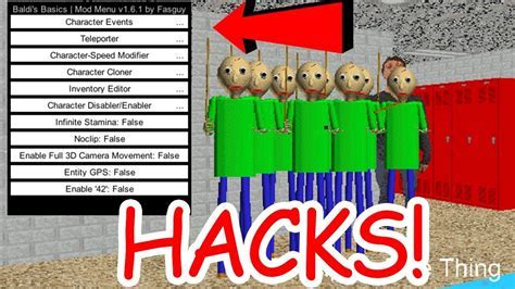 Guide To Baldi S Basics Mod Menu By ROSS S SUMMER SESSIONS