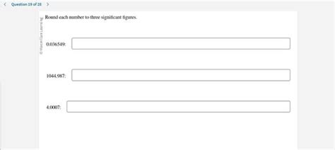 Solved Question 16 Of 28 Ldentify The Number Of Significant
