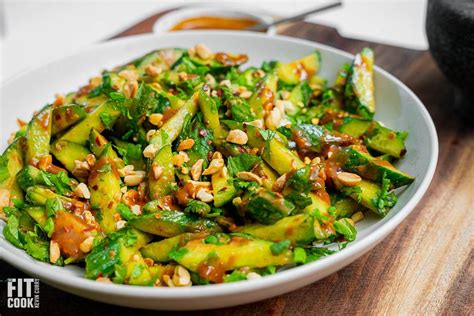 Spicy Peanut Cucumber Salad Fit Men Cook