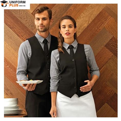 Western Hotel Bartender And Concierge Uniform Unisex Restaurant Waiter