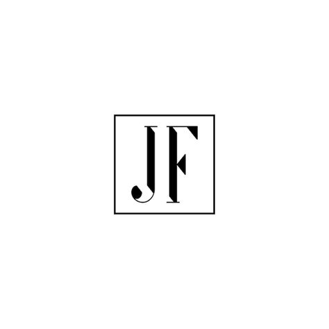 Premium Vector Jf Monogram Logo Design Letter Text Name Symbol Monochrome Logotype Alphabet