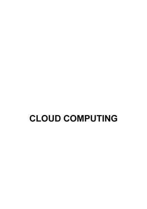 Principles Of Parallel And Distributed Computing Cloud Computing