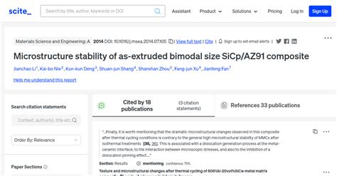 Microstructure Stability Of As Extruded Bimodal Size Sicpaz91 Composite