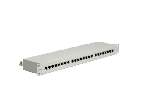 ROLINE Cat 5e Class D 19 Patch Panel 24 Ports STP Grey SECOMP International AG