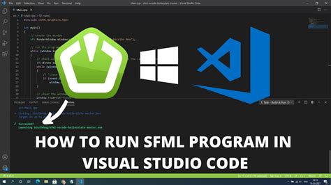 How To Run SFML In Visual Studio Code On Windows 10 Easily 2021 YouTube
